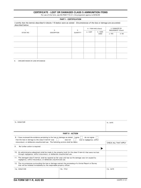 Da 5811 R Form Fill Online Printable Fillable Blank Pdffiller