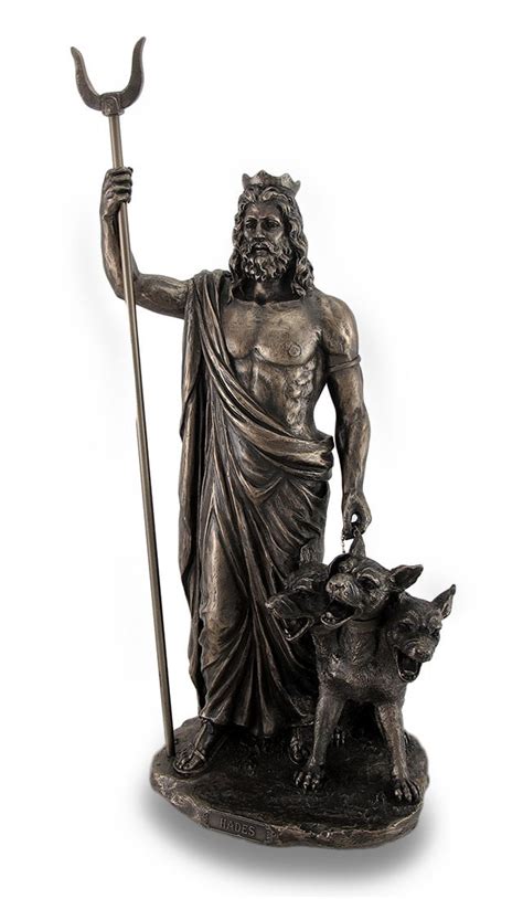 Resin Statues Greek God Of The Underworld Hades Bronze Finished Statue