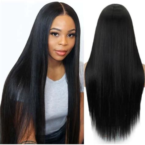 Perruque Femme Cheveux Naturels Lisse Douceur Résistante à La Chaleur Cdiscount Jeux