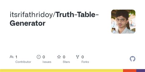 Github Itsrifathridoytruth Table Generator