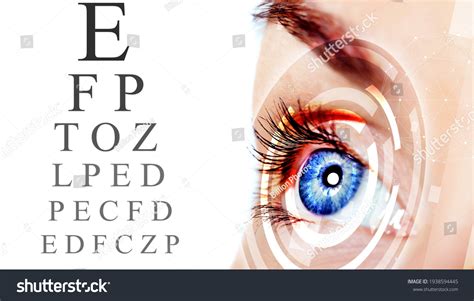 Woman Looking Visual Acuity Test Chart Stock Photo Shutterstock