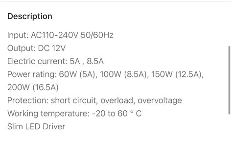Led Driver Power Supply For Led Strip Furniture And Home Living Lighting And Fans Lighting On