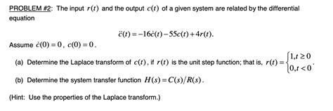 solved problem 2 the input r t and the output c t of a
