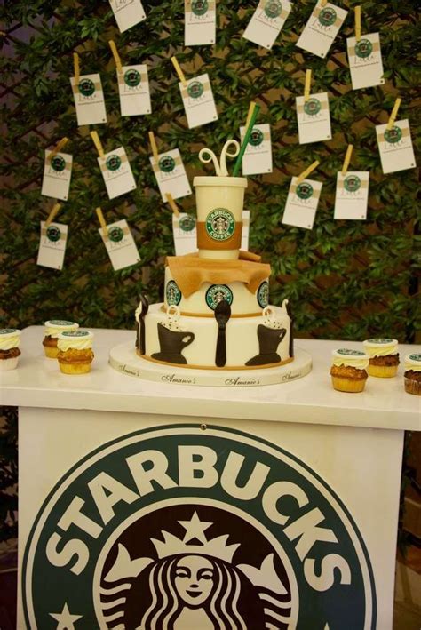 Starbucks Birthday Party Ideas Photo 26 Of 40 Starbucks Birthday