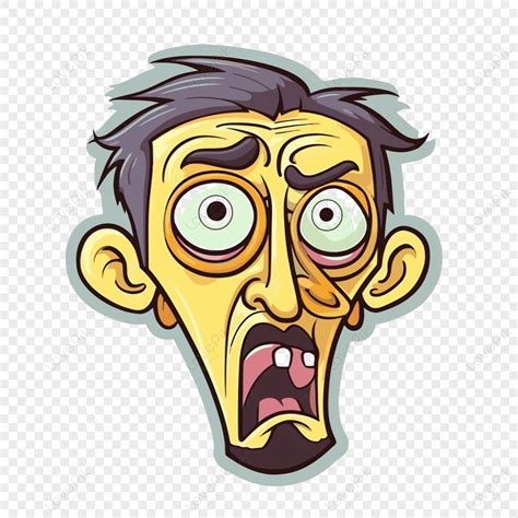 이상한 표정으로 화난 남자 벡터상표 Png 일러스트 무료 다운로드 Lovepik