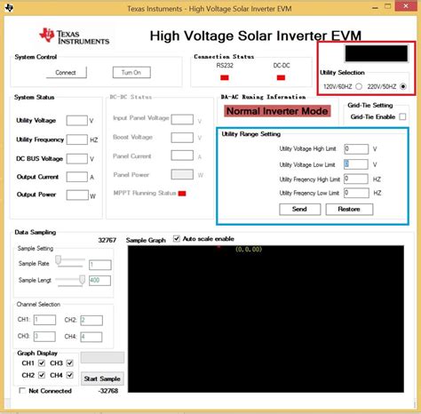 High Voltage Single Phase Inverter Development Kit Gui C2000