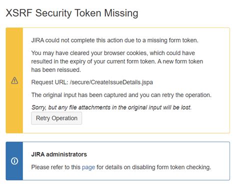 Solved Xsrf Security Token Missing