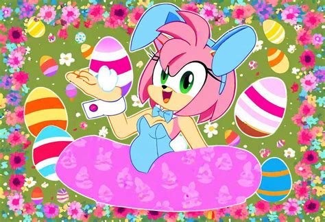Amy Rose Easter Bunny By Princesslady94two On Deviantart