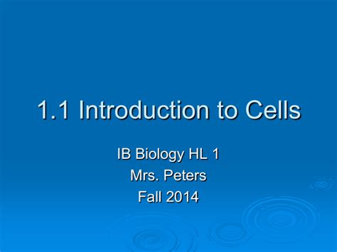 Cell Theory