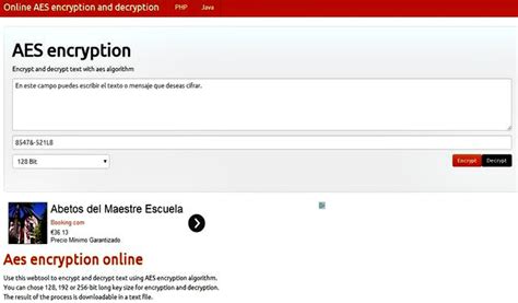 Aes Encryption Herramienta Web Para Cifrardescifrar Textos