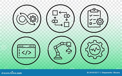 Development Operations And Life Cycle Devops Icon Vector Illustration