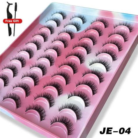 Накладные ресницы 20 пар ДД Керл Косметика Devoservice Кисти и пинцет