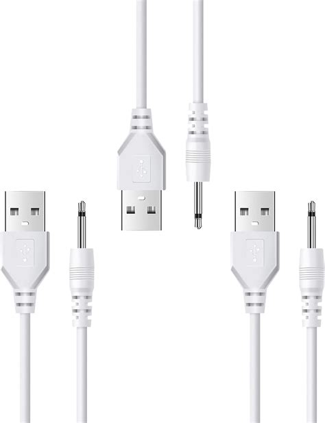 3 Pack 1m Replacement Dc Charging Cable Tunghey Usb To Dc 2 5mm Fast