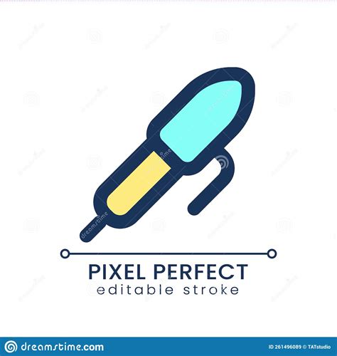 Pen Pixel Perfect Rgb Color Ui Icon Stock Vector Illustration Of