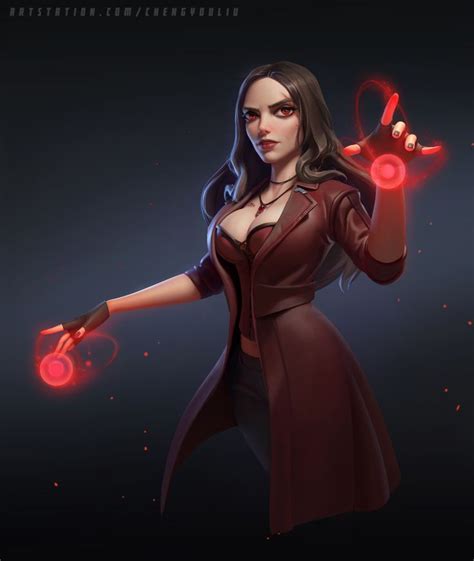 Artstation Scarlet Witchfan Art Chengyou Liu Scarlet Witch Hot Sex Picture
