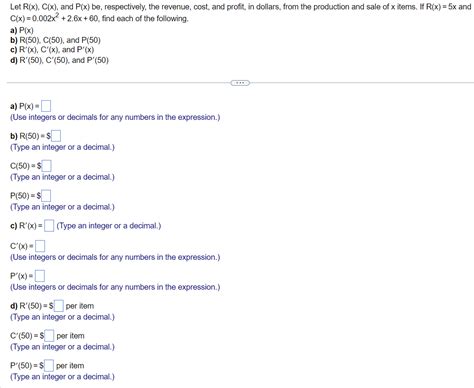 Solved Let R X C X And P X Be Respectively The Chegg Com