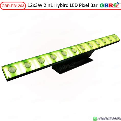 Gbr Pb1203 12x3w Led 2 In 1 Pixel Mapping Matrix Led Bar 2 In 1 Pixel