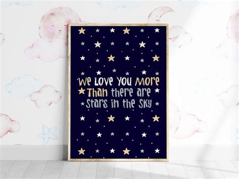 Love You More Than There Are Stars In The Sky We Love You Nursery