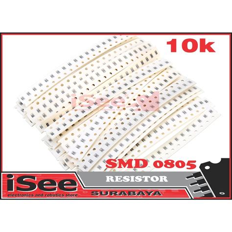 Jual Resistor Smd 0805 10k 10 K Kilo Ohm 10000 Ohm Toleransi 1