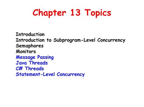 Chapter 13 Concurrency Ppt Download