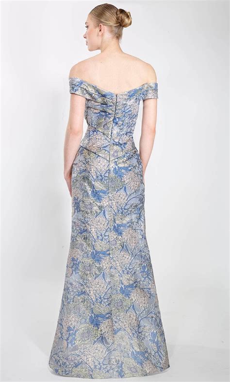 Janique 920 - Bow Ornate Floral Evening Gown – Couture Candy