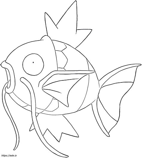 Magikarp Pokémon Coloring Page