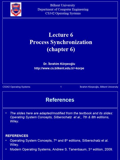 Lecture6 Synchronization Pdf Process Computing Information
