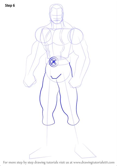 How To Draw Colossus Dc Comics Step By Step Drawingtutorials Com