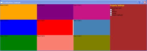 Grid Splitter And Alignment Gridsplitter Windows Presentation