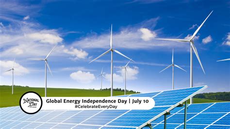 Global Energy Independence Day July 10 National Day Calendar