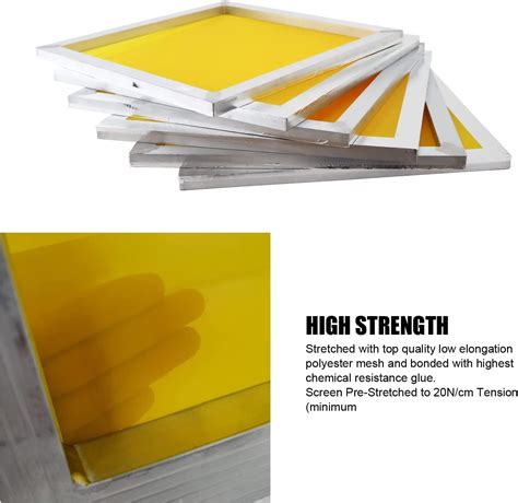 Screen Printing Screens 6 Pack 20x24 Aluminum 230 Mesh Count