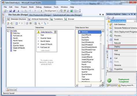 Create First Olap Cube In Sql Server Analysis Services Codeproject