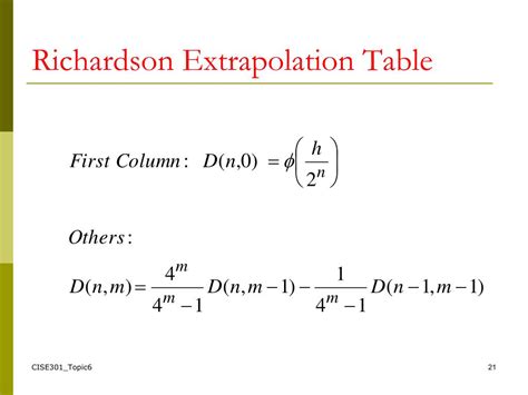 Ppt Se301 Numerical Methods Topic 6 Numerical Differentiation Lecture 23 Powerpoint