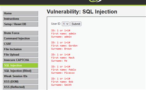 Dvwa靶场之sql注入通关详解 Csdn博客