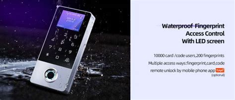 touch ip68 keypad with lcd 125khz rfid fingerprint and wifi