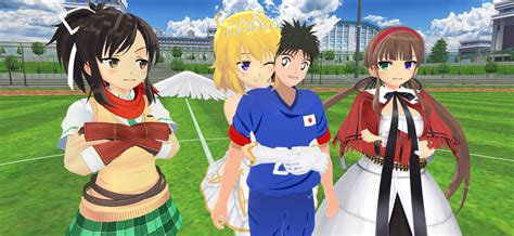 Mmd Aoi Meets The Twins Ryouna And Ryoubi By Megaali On Deviantart