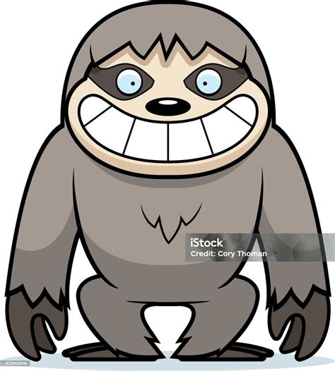Cartoon Sloth Grin Stock Illustration Download Image Now Animal