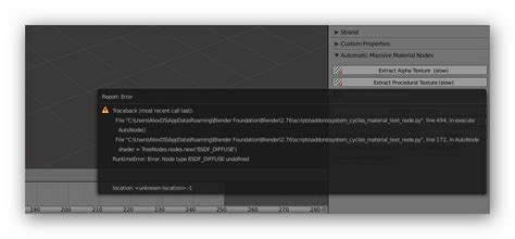 Cycles Automatic Material Textures Node Python Support Blender