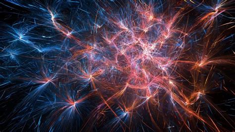 An Illustration Of Digital Hi Tech Particles In 3d Representing A Cyber Network Data Flow And