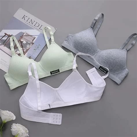High Quality Teenage Girls Bras Comfortable Lingerie Cotton Wireless