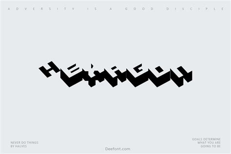 Hexagon Font Free Download And Preview Deefont
