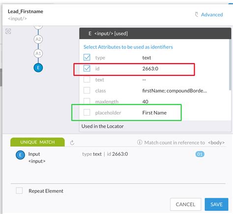Selecting Appropriate Attributes For Element Identification Accelq