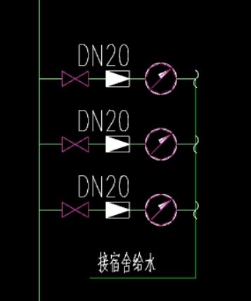 一个长方形里面一个实心三角形是给排水中什么图例 服务新干线答疑解惑