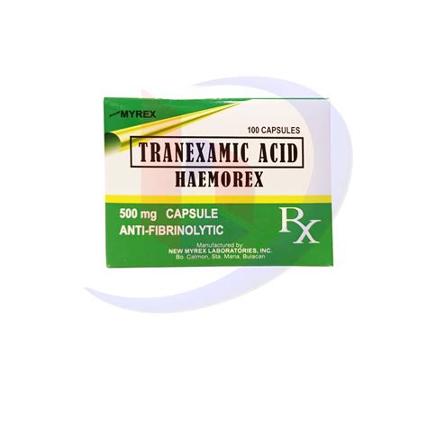 Tranexamic Acid Haemorex 500mg Capsule 100s Bambang Pharmaceutical