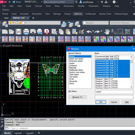 Pasting A Drawing To A Main Drawing Space Moves Deletes And Modifies