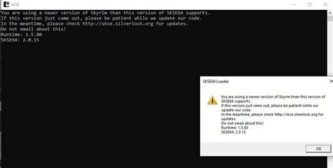 I Have The Latest Version Of Skse 2015 And Trying To Run Skse But