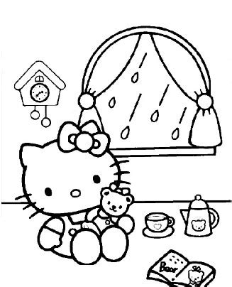 Hello Kitty 4th Of July Coloring Pages