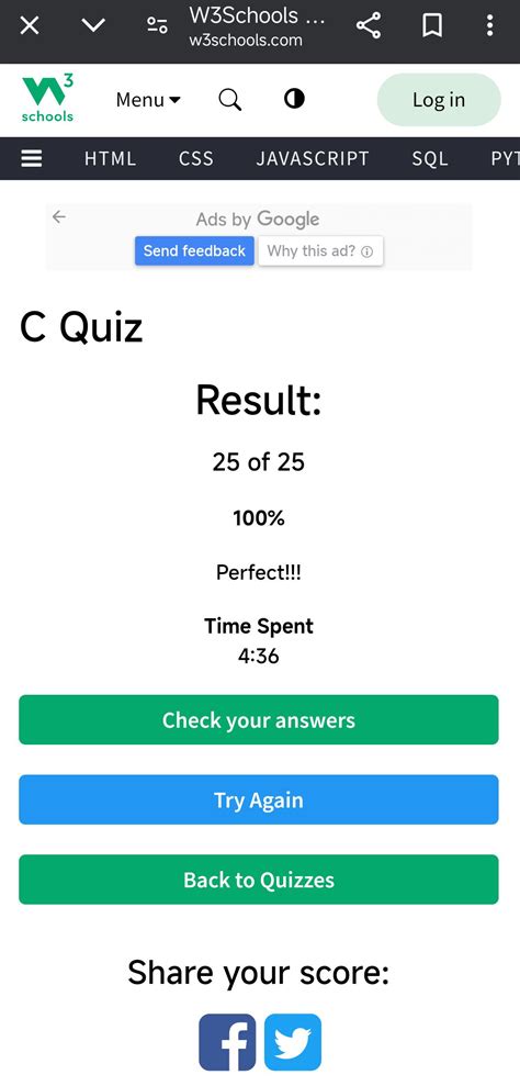 Saket Tiwari On Linkedin I Got 25 Out Of 25 Points On The C Quiz From