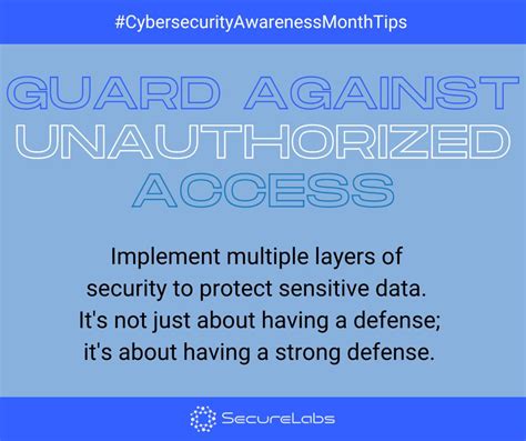 Cybersecurityawarenessmonth Cybersafe Dataprotection Guardyourdata Securelabs Inc