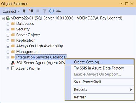 Getting Started With The Ssis Catalog In Ssms V21 Andyleonardblog